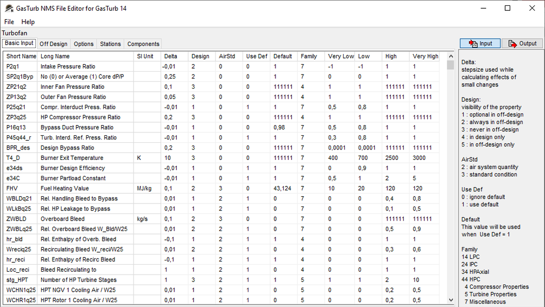 GasTurb - User Interface